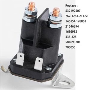 192507 582042801 582042802 Starter Solenoid,Replace 532192507 762-1261-211-51 435-325,Compatible Trombetta AYP Craftsman Husqvarna Cub Cadet MTD Lawn Mower Tractor