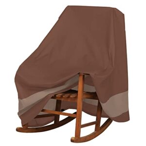 Duck Covers Ultimate Waterproof 28 Inch Rocking Chair Cover, Outdoor Chair Covers, Mocha Cappuccino