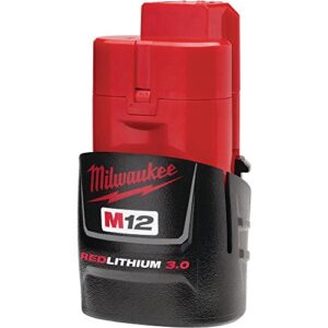 milwaukee electric tool 48-11-2430 m12 redlithium 3.0 compact battery pack