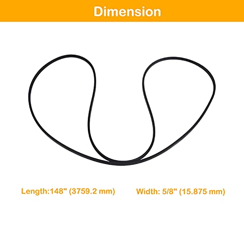 LGT2654 532196103 Deck Drive Belt for Compatible with Husqvarna 587686701 GTH2654 YTH2454 196103 PB22L PBGT22 PBGT26