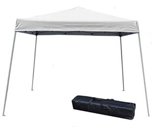 impact canopy 040000001 slant leg canopy, 10′ x 10′, white-no sidewall