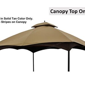 ALISUN Replacement Canopy Top for Massillon 10' x 12' Gazebo Model #L-GZ933PST