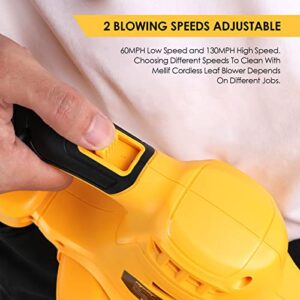 Mellif Cordless Leaf Blower for Dewalt 20V Max Battery, Handheld Electric Power Leaf Blower for Lawn Care & Yard Cleaning(Battery Not Included)