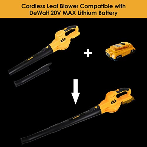 Mellif Cordless Leaf Blower for Dewalt 20V Max Battery, Handheld Electric Power Leaf Blower for Lawn Care & Yard Cleaning(Battery Not Included)