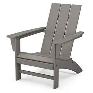 POLYWOOD Modern 3-Piece Adirondack Chair Set with End Table