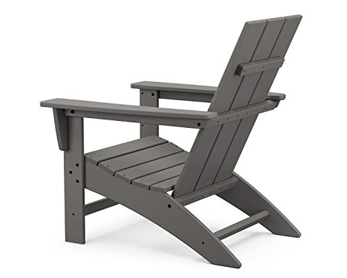 POLYWOOD Modern 3-Piece Adirondack Chair Set with End Table