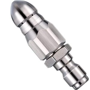 5000 psi sewer jetter nozzle pressure drain jetter hose nozzle for 1/4 pressure washer quick connector