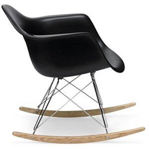 2xhome EMRocker(Black) Rocking Chair