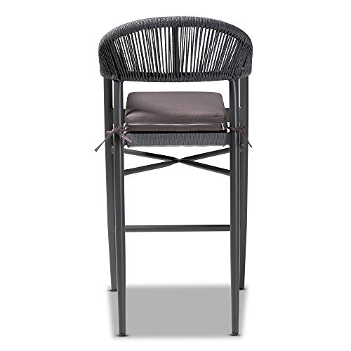 Baxton Studio Bar Stools, Grey