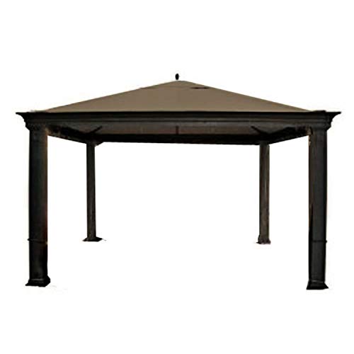 Garden Winds Replacement Canopy Top Cover for Tiverton Series 3 Gazebo - Riplock 350 - Nutmeg