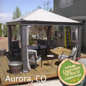 Garden Winds Replacement Canopy Top Cover for Tiverton Series 3 Gazebo - Riplock 350 - Nutmeg