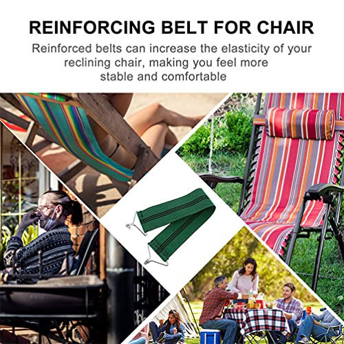 BESPORTBLE 3pcs Gravity Chair Replacement Fabric Anti Gravity Lounge Chair Cloth Crackproof Belt Recliner Repair Part for Outdoor Patio Beach