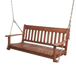 cambridge casual 130228-hw-nt-xx-xx bentley porch swing, natural brown