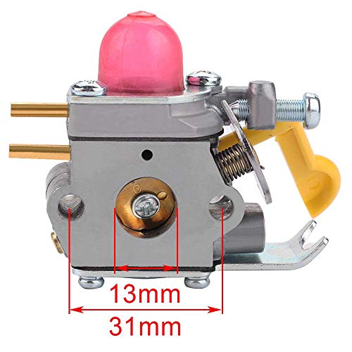 Savior C1U-W18 Carburetor for Poulan Weed Eater Featherlite FL20 FL20C FL25C FL26 FX26S FX26SC FX265 XT260 SST25 SST25C String Trimmer 530071752 530071822 545081808 530071750