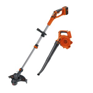 black+decker 40v max* string trimmer / edger and sweeper combo (lcc140)