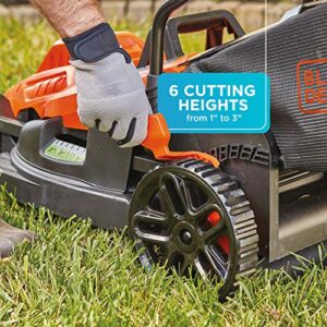 BLACK+DECKER Electric Lawn Mower, 10-Amp, Corded (BEMW472BH)