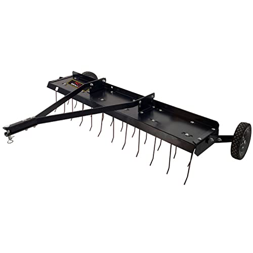 Brinly DT-480BH-A 48" Tow Behind Grass Dethatcher, Removes Thatch from Large Lawns in Less Time