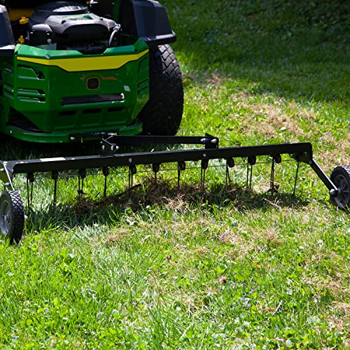 Brinly DT-480BH-A 48" Tow Behind Grass Dethatcher, Removes Thatch from Large Lawns in Less Time