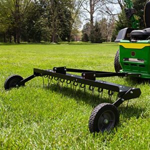 Brinly DT-480BH-A 48" Tow Behind Grass Dethatcher, Removes Thatch from Large Lawns in Less Time