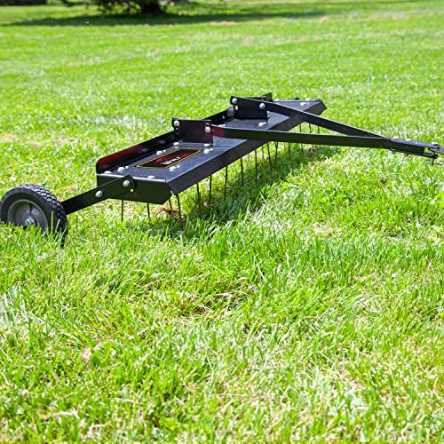 Brinly DT-480BH-A 48" Tow Behind Grass Dethatcher, Removes Thatch from Large Lawns in Less Time