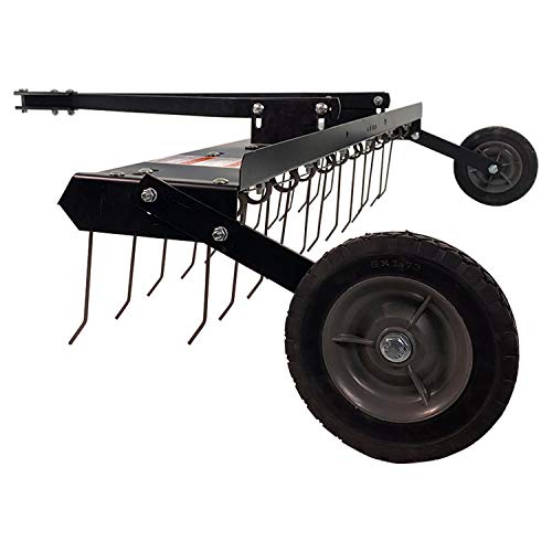 Brinly DT-480BH-A 48" Tow Behind Grass Dethatcher, Removes Thatch from Large Lawns in Less Time