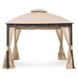 garden winds replacement canopy top cover for westbrook gazebo gazebo – 350 – beige