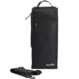 Athletico Golf Cooler Bag - Soft Sided Insulated Cooler Holds a 6 Pack of Cans or Two Wine Bottles (Black)