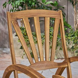 Christopher Knight Home Clark Rocker Recliners, Teak