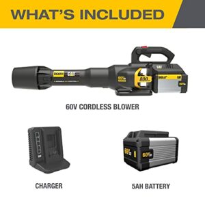 Cat® 60V Blower with Brushless Motor 800 CFM (Battery & Charger Included) - DG651