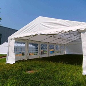 AMERICAN PHOENIX Party Tent 40x20 Heavy Duty Large White Commercial Fair Shelter Wedding Events Canopy Tent (White, 20x40)