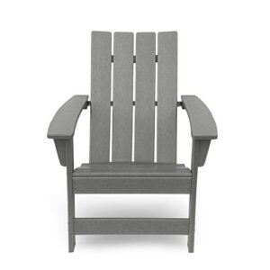 Christopher Knight Home Robert Outdoor Contemporary Adirondack Chair (Set of 2), Gray