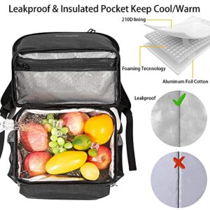 Cooler Backpack,42 Cans Insulated Backpack Cooler Leakproof Double Deck Cooler Bag for Men Women Picnic Fishing Hiking Camping Park Beach Lunch Backpack