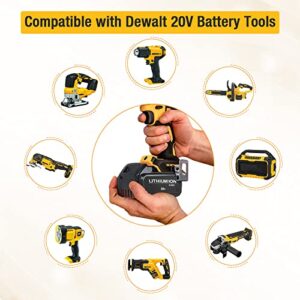 FirstPower Upgraded 6.0Ah DCB200 Battery DCB204 DCB206 - Compatible with Dewalt 20V Battery Cordless Power Tools Li-ion 2 Pack