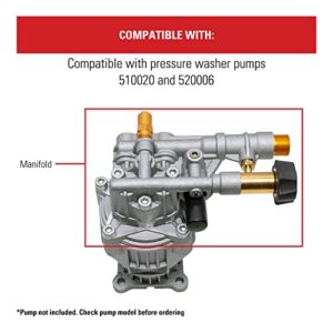 Simpson Cleaning 7108366 Manifold Replacement Kit for OEM Technologies 510020 and 520006 Axial Cam Pressure Washer Pump, Multi