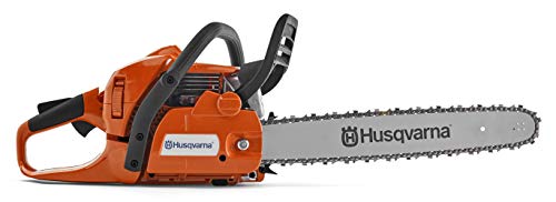 Husqvarna 445 Gas Chainsaw, 50-cc 2.8-HP, 2-Cycle X-Torq Engine, 18 Inch Chainsaw with Automatic Oiler, For Wood Cutting and Tree Trimming