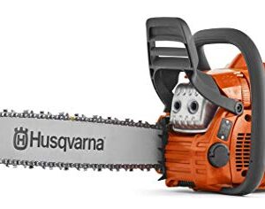 Husqvarna 445 Gas Chainsaw, 50-cc 2.8-HP, 2-Cycle X-Torq Engine, 18 Inch Chainsaw with Automatic Oiler, For Wood Cutting and Tree Trimming