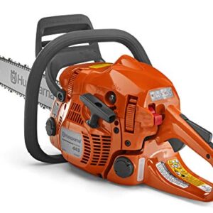 Husqvarna 445 Gas Chainsaw, 50-cc 2.8-HP, 2-Cycle X-Torq Engine, 18 Inch Chainsaw with Automatic Oiler, For Wood Cutting and Tree Trimming