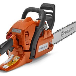 Husqvarna 445 Gas Chainsaw, 50-cc 2.8-HP, 2-Cycle X-Torq Engine, 18 Inch Chainsaw with Automatic Oiler, For Wood Cutting and Tree Trimming