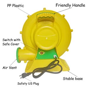 Inflatable Bounce House Blower, 750 Watt Air Blower for Inflatable Castle and Jump Slides, Portable and Powerful Fan Pump Commercial Inflatable Blower, Blower for Bounce House