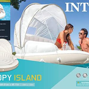 Intex 58292EU Canopy Inflatable, 78" X 59", White/Tan