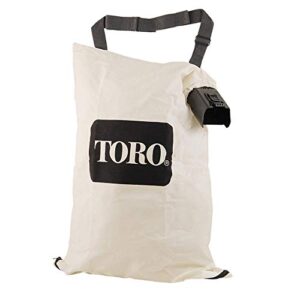 toro oem blower vacuum bottom zip debris dump collection bag / 51574, 51592, 51593 & more / 137-2336, 127-7040, 108-8994