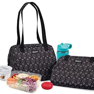 PackIt Freezable Hampton Lunch Bag, Desert Plains, Built with EcoFreeze Technology, Collapsible, Reusable, Zip Closure with Front Pocket and Shoulder Straps, Perfect for Tweens and Adults