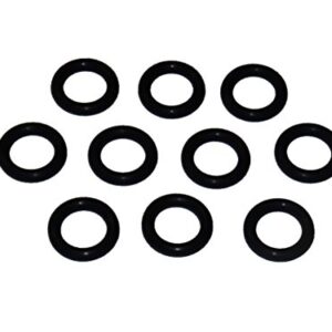 Captain O-Ring - Power Pressure Washer O-Rings for 1/4" Quick Coupler, High Temperature Viton FKM (10 Pack)