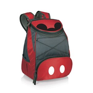 oniva – a picnic time brand – disney mickey mouse ptx backpack cooler – soft cooler backpack – insulated lunch bag, (red with gray accents) 11 x 7 x 13.5