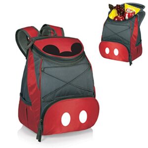 ONIVA - a Picnic Time brand - Disney Mickey Mouse PTX Backpack Cooler - Soft Cooler Backpack - Insulated Lunch Bag, (Red with Gray Accents) 11 x 7 x 13.5