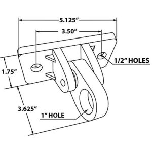 Barn-Shed-Play 1 Inch Porch Swing Hangers