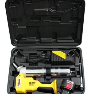 Lumax LX-1175 Handyluber 12V Cordless Grease Gun with Single Battery, 7000 Psi , Yellow