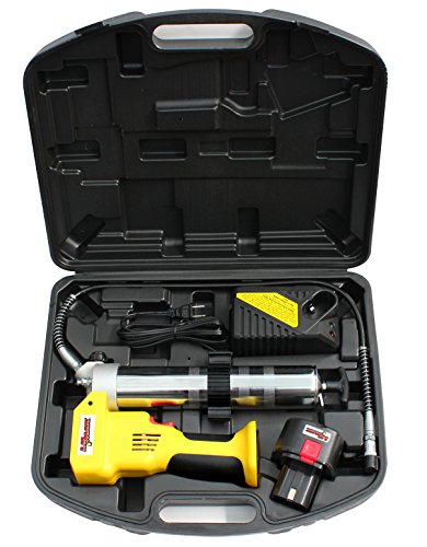 Lumax LX-1175 Handyluber 12V Cordless Grease Gun with Single Battery, 7000 Psi , Yellow