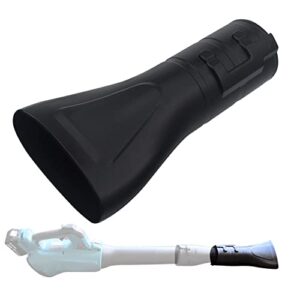 197889-6 flat end nozzle attachment compatible with makita x2 36v, 18v hand held blower xbu02z, xbu03, dub362- easy one-click installation