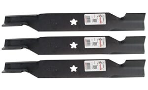 3 rotary mower bagging blades fit ayp/roper/sears/ husqvarna 187256 187255 532187256 gth26k54t mz5424s yth26v56